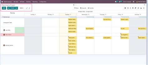 How To Plan A Task In Odoo 16 Field Services