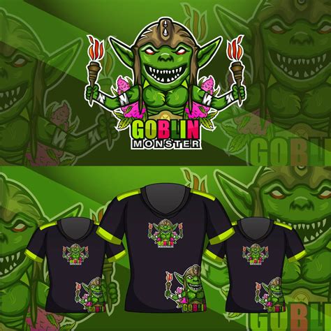 Goblin Monster Cartoon Mascot Logo Masterbundles