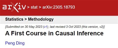 Deepesh Palla On Linkedin First Course In Causal Inference Notes For Undergraduates Only Requires