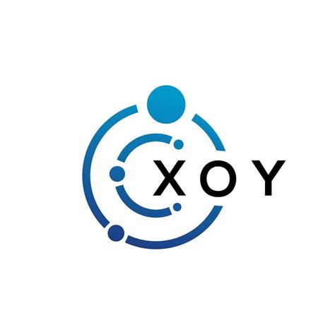 Xoy Letter Technology Logo Design On White Background Xoy Creative