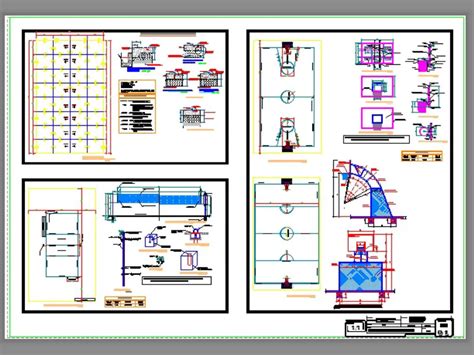 Safety Plan For Sports Slabs In Autocad Cad Library