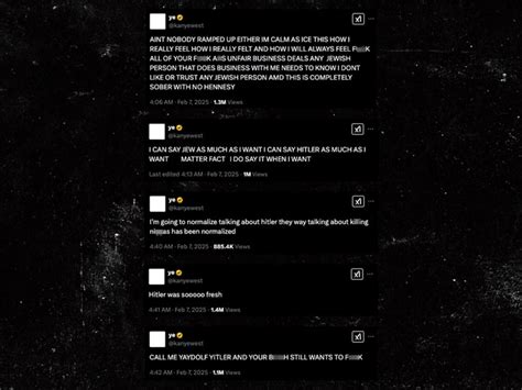 Kanye West Says Hes A Nazi And Down With Hitler Goes After Jewish People