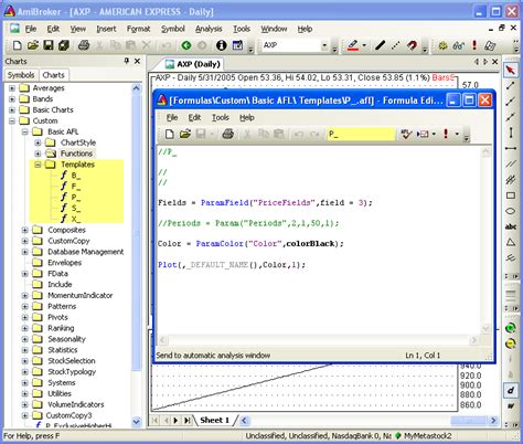 Amibroker Users Knowledge Base User Interface