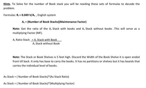Solved Problem Solving Solve For The Number Of Book Stacks