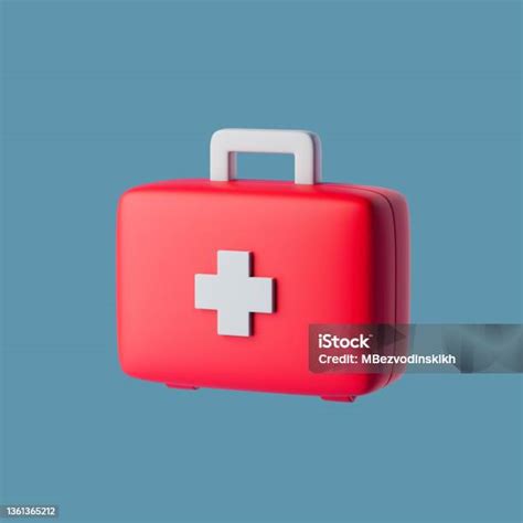 약국 카테고리 3d 렌더 일러스트레이션을 위한 간단한 폐쇄 빨간색 응급 처치 키트 구급 상자에 대한 스톡 사진 및 기타 이미지 구급 상자 3차원 형태 건강관리와 의술