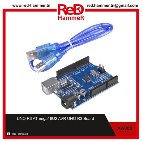 Arduino Uno R3 Atmega16u2 Avr Uno R3 Board ‣ Red Hammer
