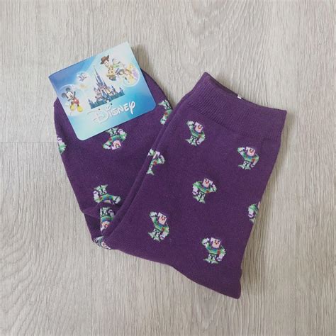 Toy Story Buzz Lightyear Socks Purple Endgameyourexcess Womens