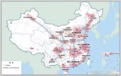撑起中国未来的五大城市群 E君说 长三角 、 珠三角 、 京津冀 、成渝、长江中游城市群——这五大城市群是国家三大战略叠加最明显的地区，也是