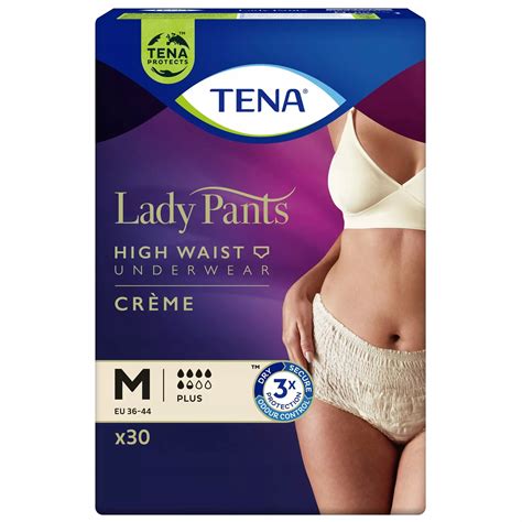 TENA Lady Pants Plus Crème majtki chłonne wciągane dla kobiet ntm M 30