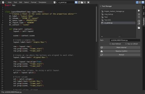 Text Manager V01 Released Scripts And Themes Blender Artists Community