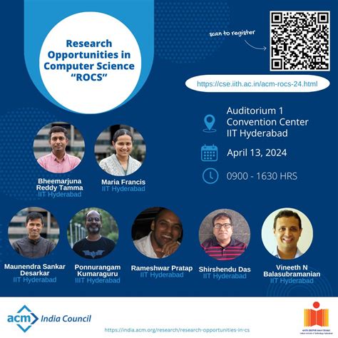 Acm Research Cse Rocs Department Of Cse Iit Hyderabad
