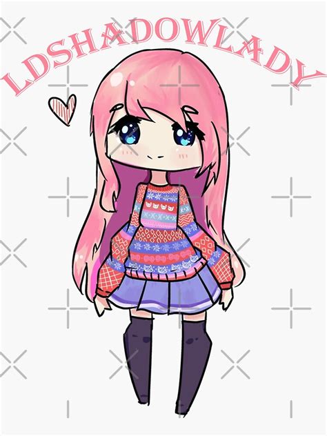 Ldshadowlady Sticker For Sale By Htbh Redbubble