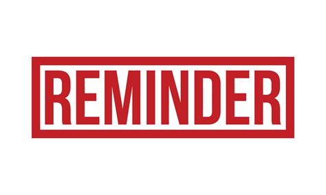 Reminder Rubber Stamp Seal Vector 23392763 Vector Art At Vecteezy