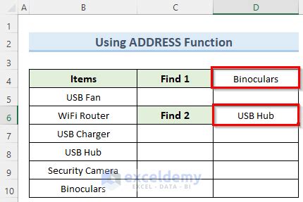 How To Get Cell Value By Address In Excel Simple Methods
