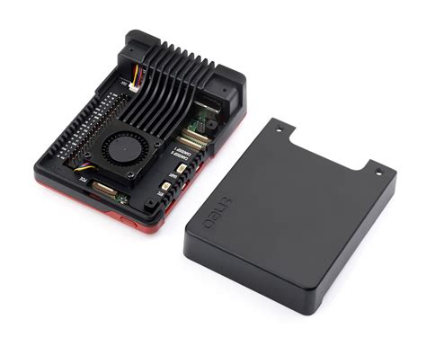 Argon Neo Aluminijum Kućište Za Raspberry Pi 5 Ventilator Crno Crveno