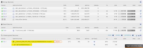 Cache SSD Wieder Einbinden Unassigned Devices Deutsch Unraid