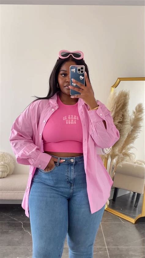 Ktiuts Plus Size Baddie Outfits Cute Casual Outfits Curvy Outfits