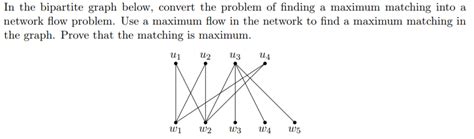 Solved In The Bipartite Graph Below Convert The Network Chegg
