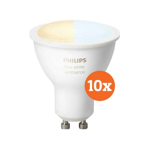 Philips Hue White Ambiance Gu10 Bluetooth 10 Pack Smart Home