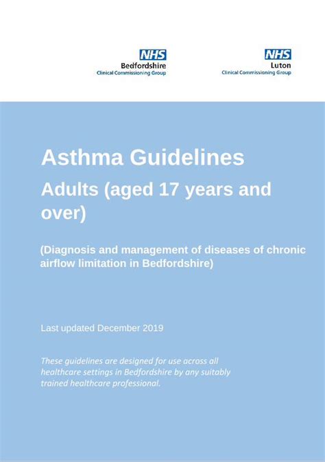 Pdf Asthma Guidelines Diagnosis Of Asthma Management Of