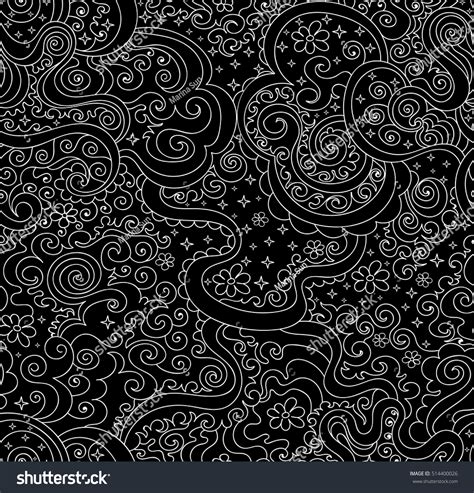 Abstract Ornamental Vector Seamless Pattern Curling Stock Vector