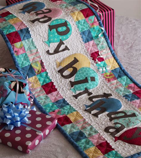 Threadbare Birthday Sale Table Runner Pattern Quilted Table