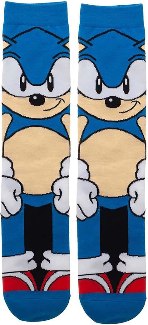 Sonic The Hedgehog Socks 360 Character Crew Socks Uk Fashion