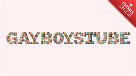 Gayboystube Patchwork Font Text Effect Generator