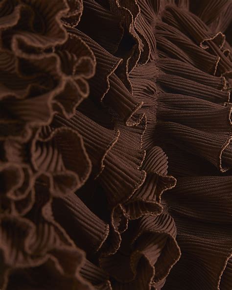 Brown Frill Bodysuit River Island