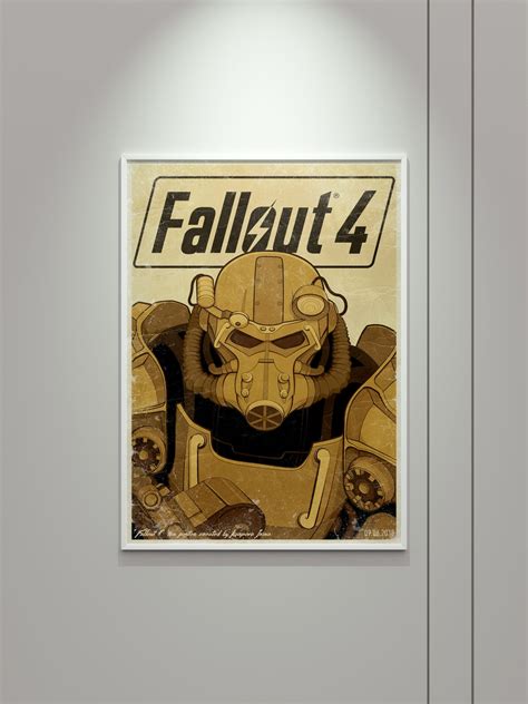 Fallout Print Fallout 4 Fallout Art Fallout Canvas Fallout Poster