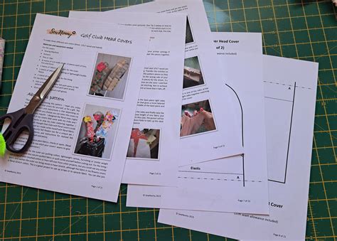 Golf Head Cover Pdf Sewing Pattern With Full Instructions Etsy