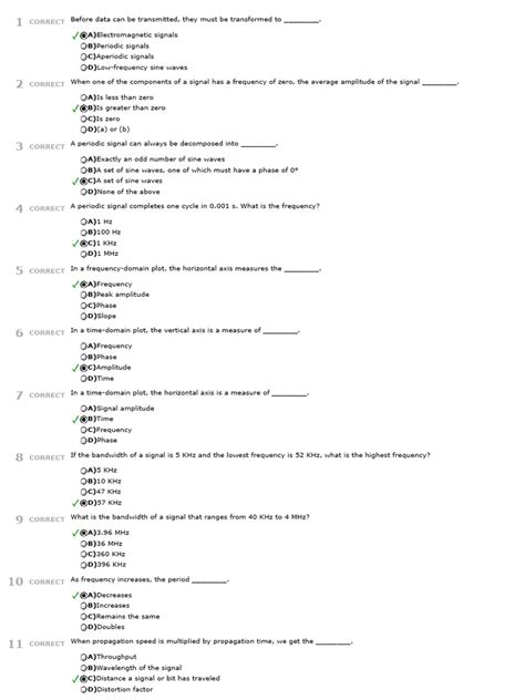 Mixed Quiz 3 Pdf Frequency Hertz