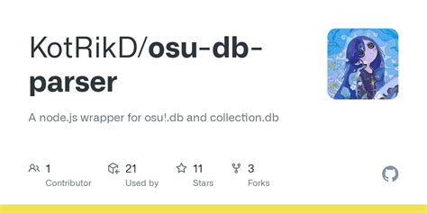 Github Kotrikdosu Db Parser A Nodejs Wrapper For Osudb And