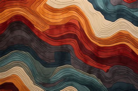 Premium Ai Image Knitted Patterns Patchwork Fabric Weaving Craft