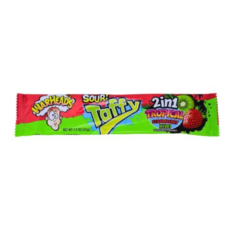 Warheads Taffy Bar 2in1 Tropical 42g Sweetiz