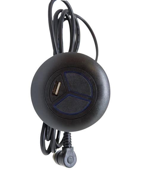 Switch Button USB Round Black Lighted Furniture Parts