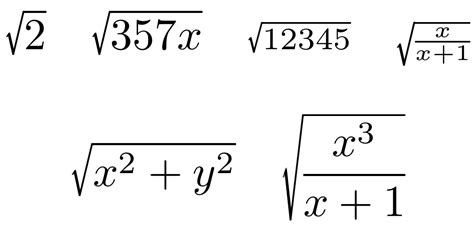 Math Mode Sqrt Upright Style TeX LaTeX Stack Exchange