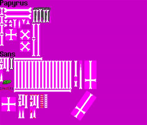 Expanded Undertale Bone Spritesheet By Not Toby Fox Either On Deviantart