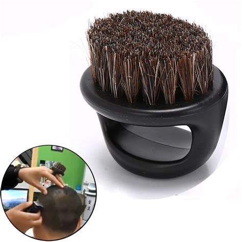 남성용 수염 브러시 손가락 홀더 면도 브러시 이발 청소 도구 Aliexpress