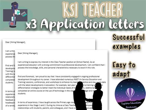 X3 Ks1 Teacher Job Application Letter Personal Statement Teaching