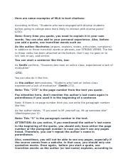 Mastering MLA In Text Citations Tips And Examples Course Hero