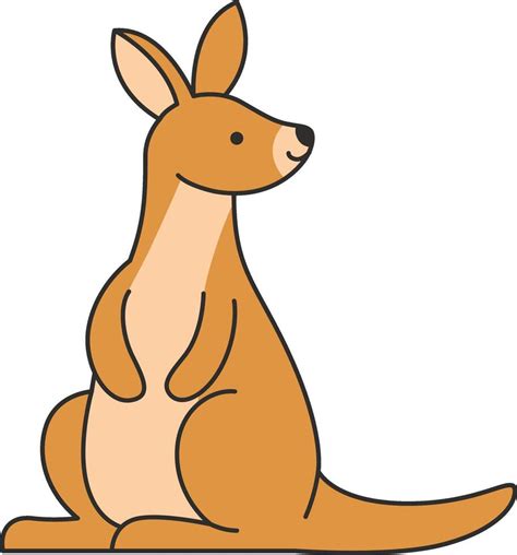 Cute Kangaroo Illustration 44275229 Vector Art At Vecteezy