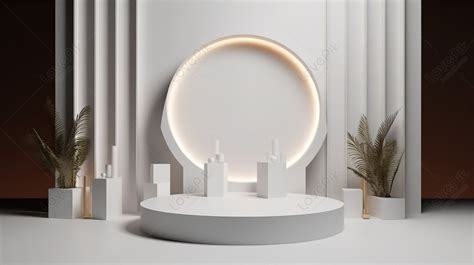 3d 렌더링 단계 스톡 푸티지 빛나는 밝기와 촛불 배경이 있는 원형 램프 프레임 푸티 배경 경이 배경 원형 배경 이미지