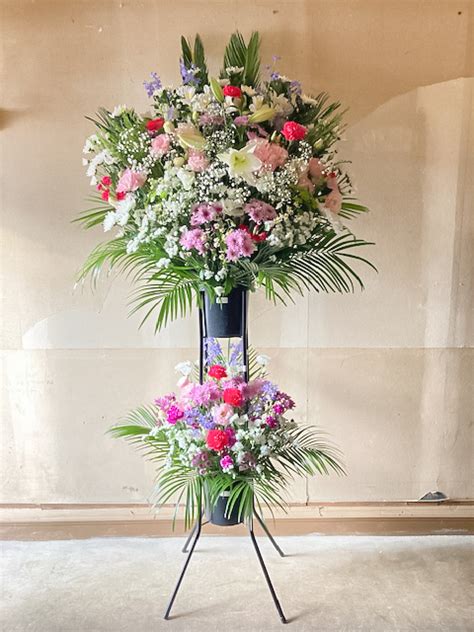 お供えスタンド生花 2段