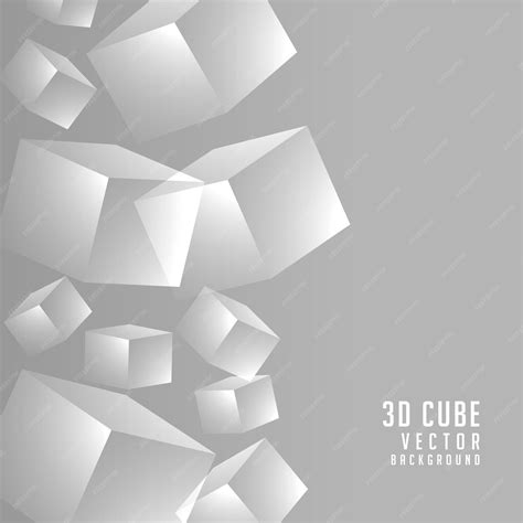 Free Vector Abstract 3d Cuboid Solid Block Geometric Background