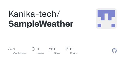 GitHub - Kanika-tech/SampleWeather