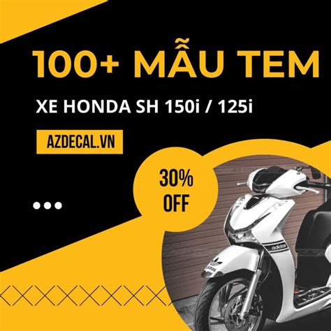 Tem Chế Dán Xe SH Mẫu AMG Gradient SH06 Decal Rời Chất Liệu Decal PVC Cao Cấp Chống Bay Màu