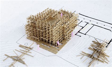 Model Architecture Architectural Stick Model Of Gardenhouse By Penda