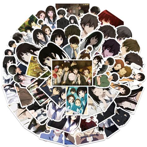 สติกเกอร์ ลายการ์ตูนกราฟฟิติ Hyouka กันน้ํา Diy สําหรับติดตกแต่ง 50