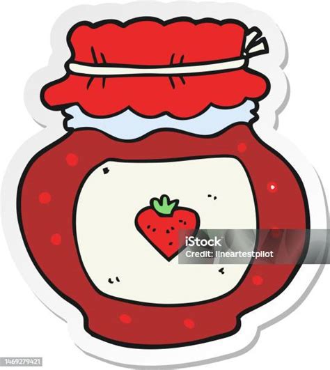 만화 잼 항아리의 스티커 귀여운에 대한 스톡 벡터 아트 및 기타 이미지 귀여운 기이함 낙서 드로잉 Istock